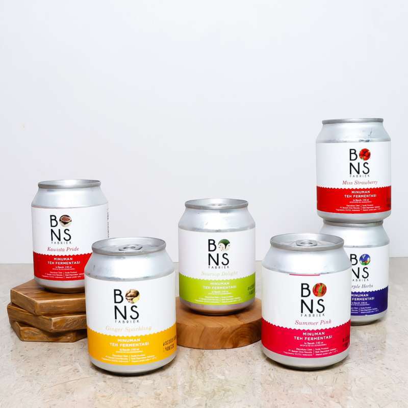 Jual 250ml Kombucha Purple Herbs Sparkling Drink Teh Fermentasi - Bons ...