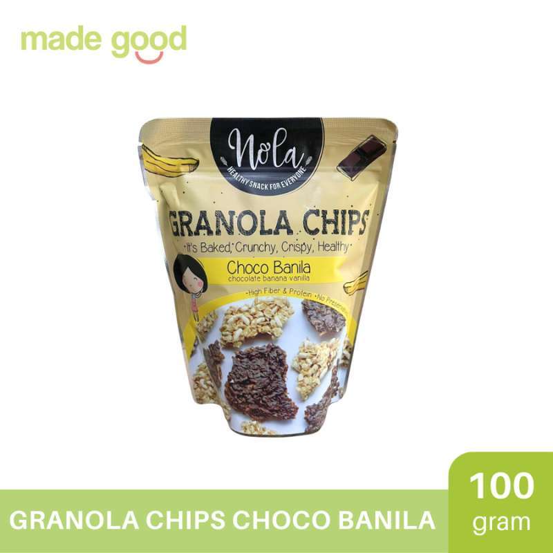 Jual Nola Snack Granola Chips Choco Banila Choco Bark Crunchy Healthy ...
