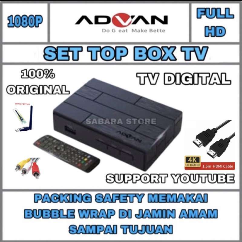 Jual Advan Digipro Dvbt2 Dvb-10kk Set Top Box Tv Digital Stb Full Hd ...