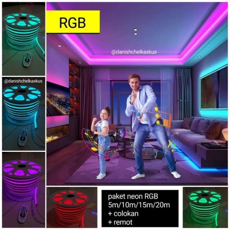 Jual Lampu Led Neon Flex 10 M Komplit Original Murah - Harga Diskon ...