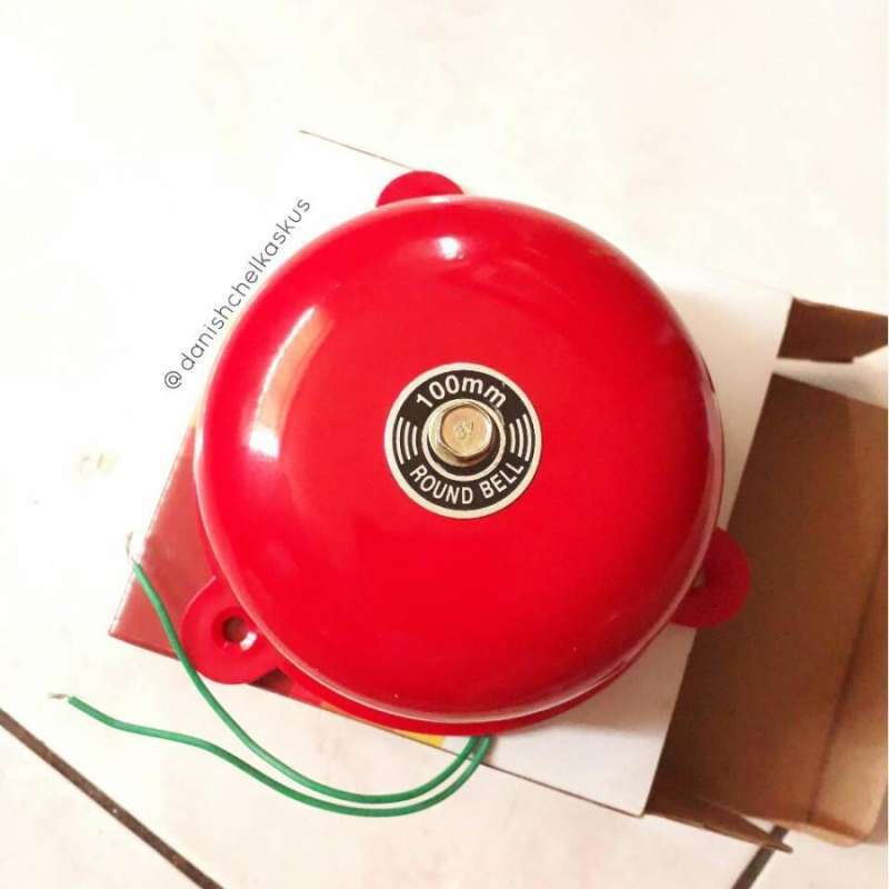 Jual ROUND BELL BEL KRING LISTRIK PABRIK SEKOLAH KANTOR FIRE ALARM AC ...