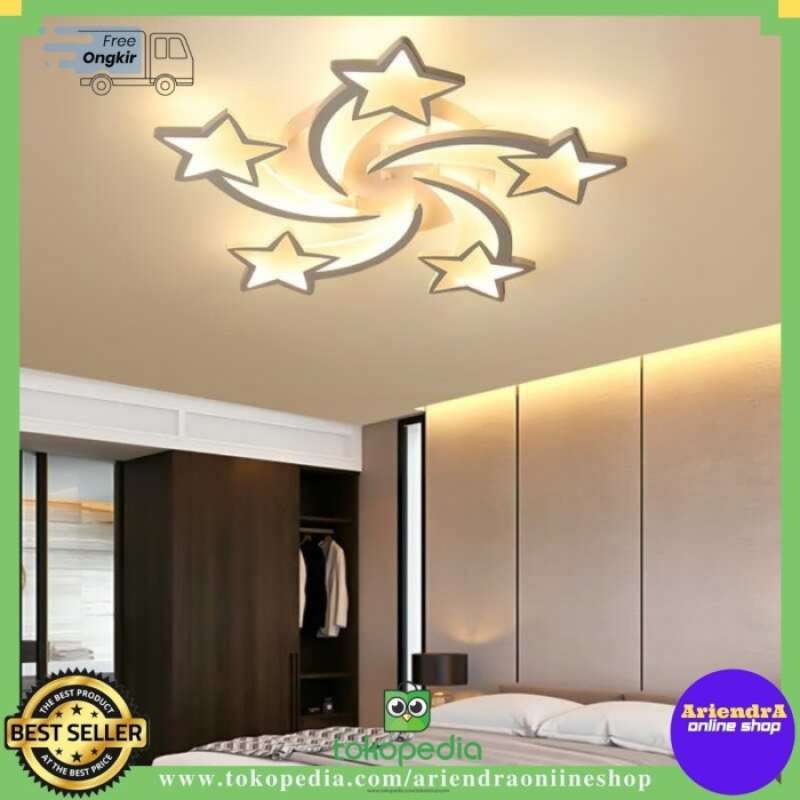 Promo Lampu Plafon Kamar Ruang Tamu Modern Ceiling Light 5 Star Diskon ...
