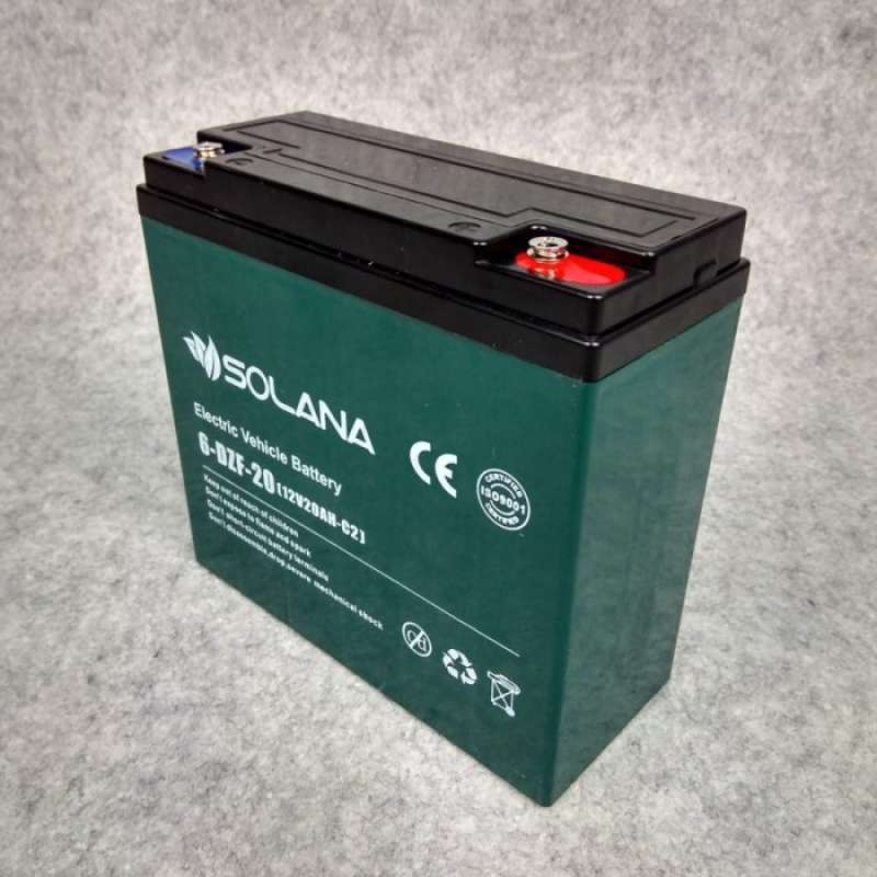 Jual Battery Aki Baterai Accu 20ah/12v Solana Electric Vehicle Batterai ...