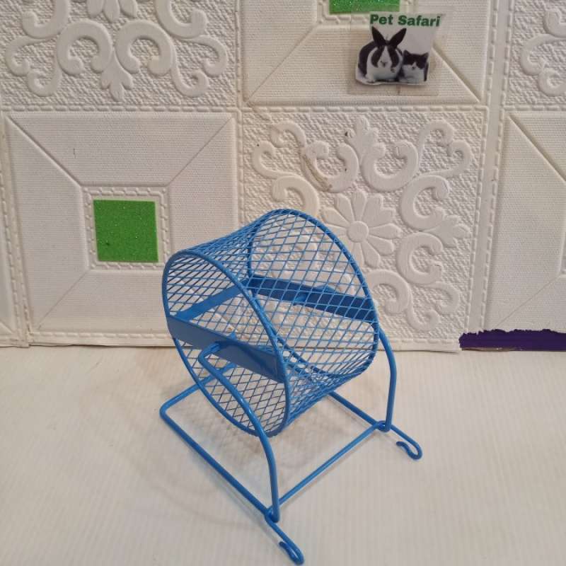 Promo Mainan Hamster Roda Putar Besi Jogging Wheel diameter 11,5cm ...