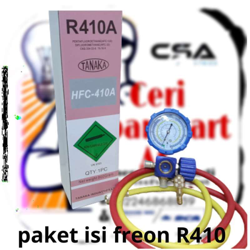 Promo Paket Isi Freon Ac Rumah R410 Manifold Selang Freon Conektor Diskon 28% di Seller ...