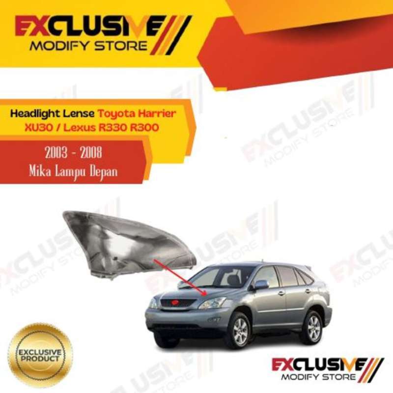 Promo KACA MIKA LAMPU TOYOTA HARRIER XU30 2003 - 2008 / LEXUS RX330 ...