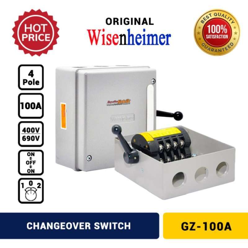 Promo Change Over Switch 4P 100A Wisenheimer COS Ohm Saklar Genset 100 ...