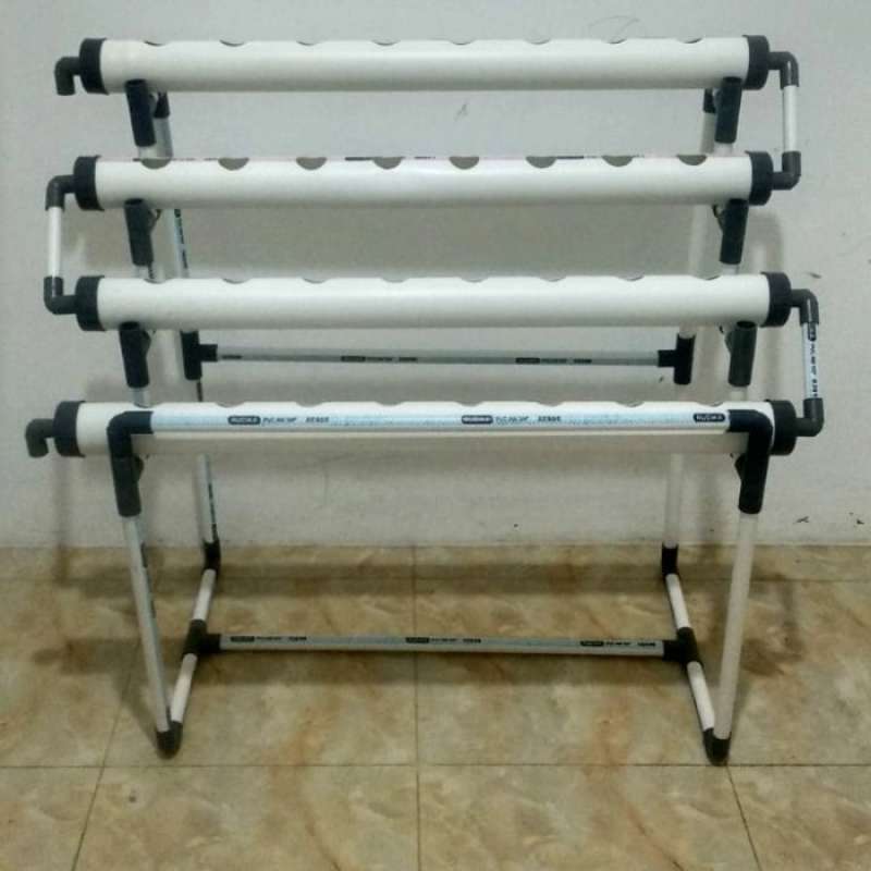 Promo Pipa Hidroponik Set Rak Pipa. Paket 4 Pipa Hidroponik Lubang 32 ...