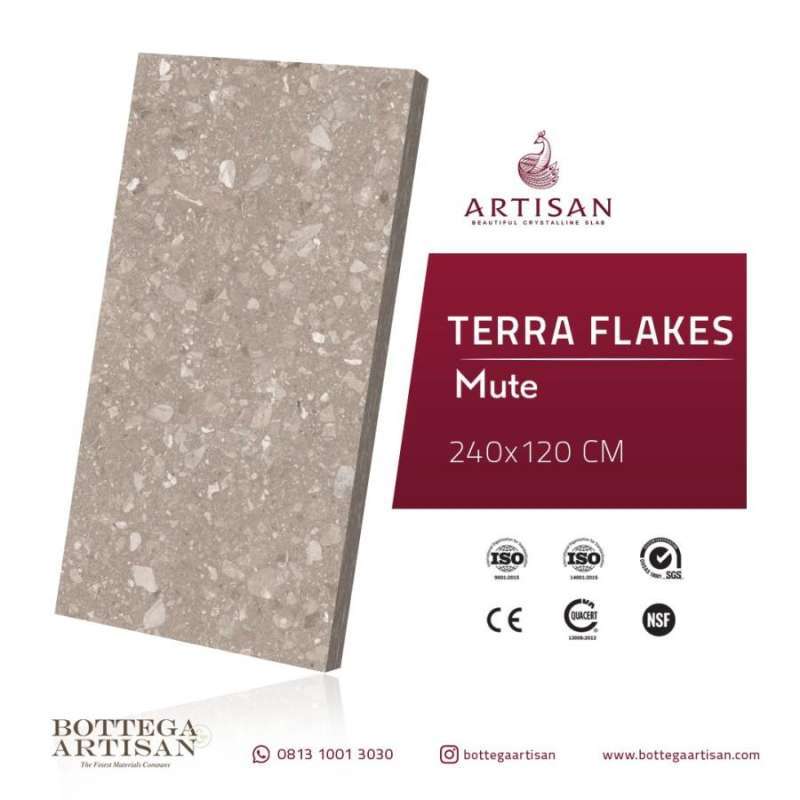 Jual Granit Lamina Slab Artisan Terra Flakes Mute 120x240, 9mm 1001693182 Di Seller Bottega ...