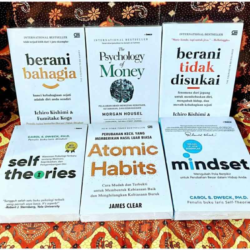 Promo Motivasi 6 Buku Atomic Habits Self Theories Berani Bahagia Psychology Diskon 23% di Seller ...