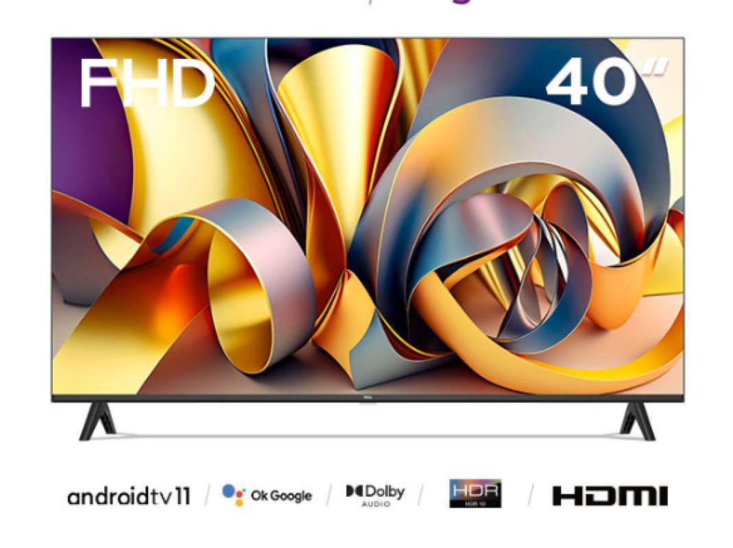 Jual TCL SMART LED TV ANDROID 11 40 INCH 40A9 DOLBY AUDIO GARANSI RESMI ...