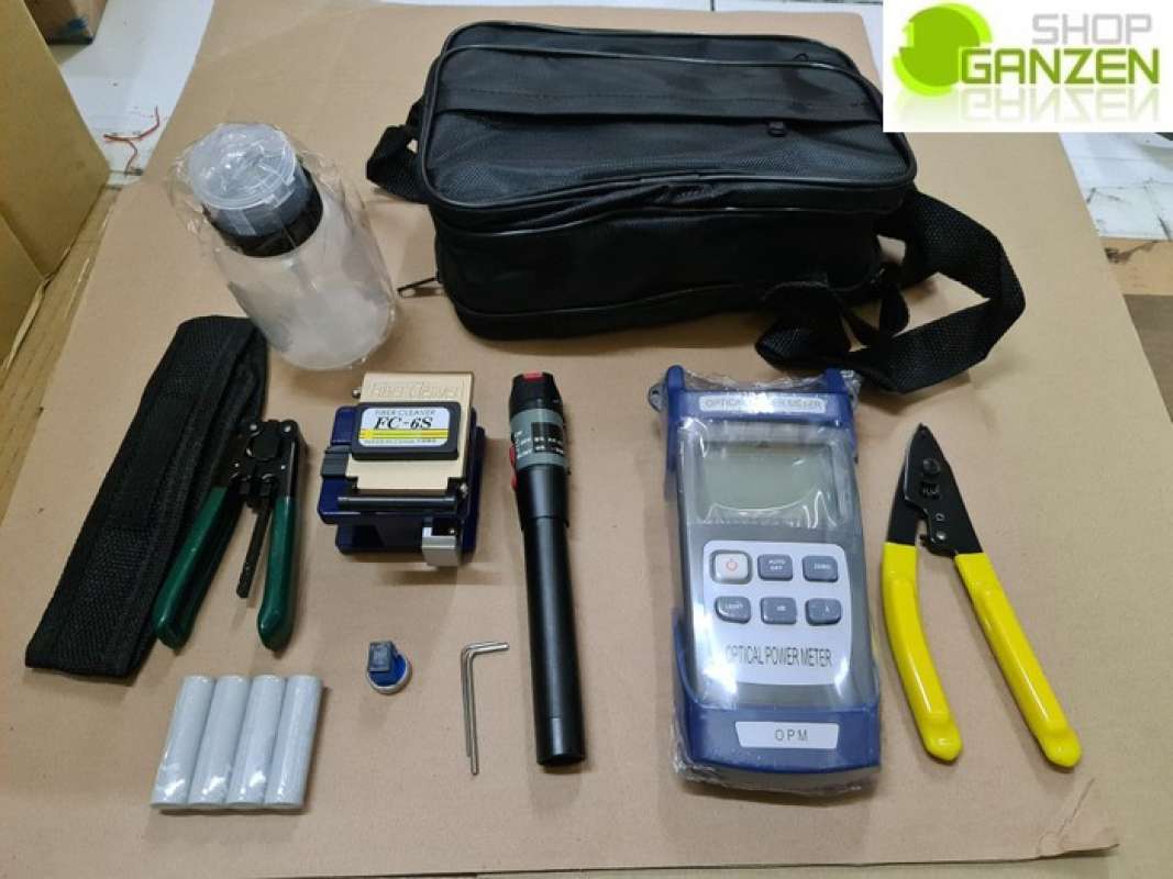 Promo FTTH Tool Kit SET Lengkap OPM VFL Cleaver FO Fiber Optic Toolkit Diskon 33% di Seller KSM ...