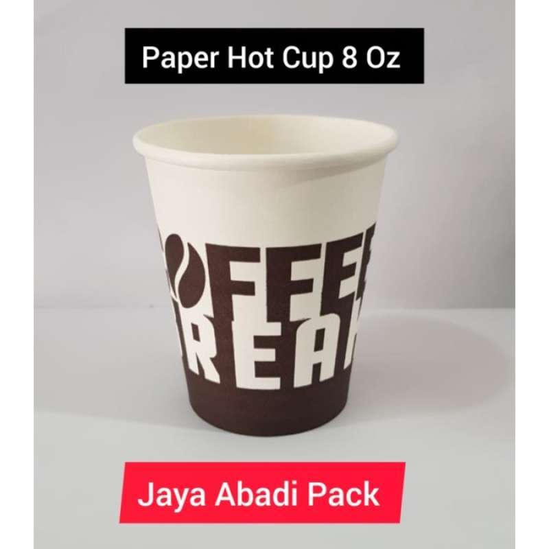 Promo Paper Hot Cup Coffee Break 8 Oz 240 Ml ( 1 Dus : 1000 Pcs ) Diskon 18% di Seller Breath ...