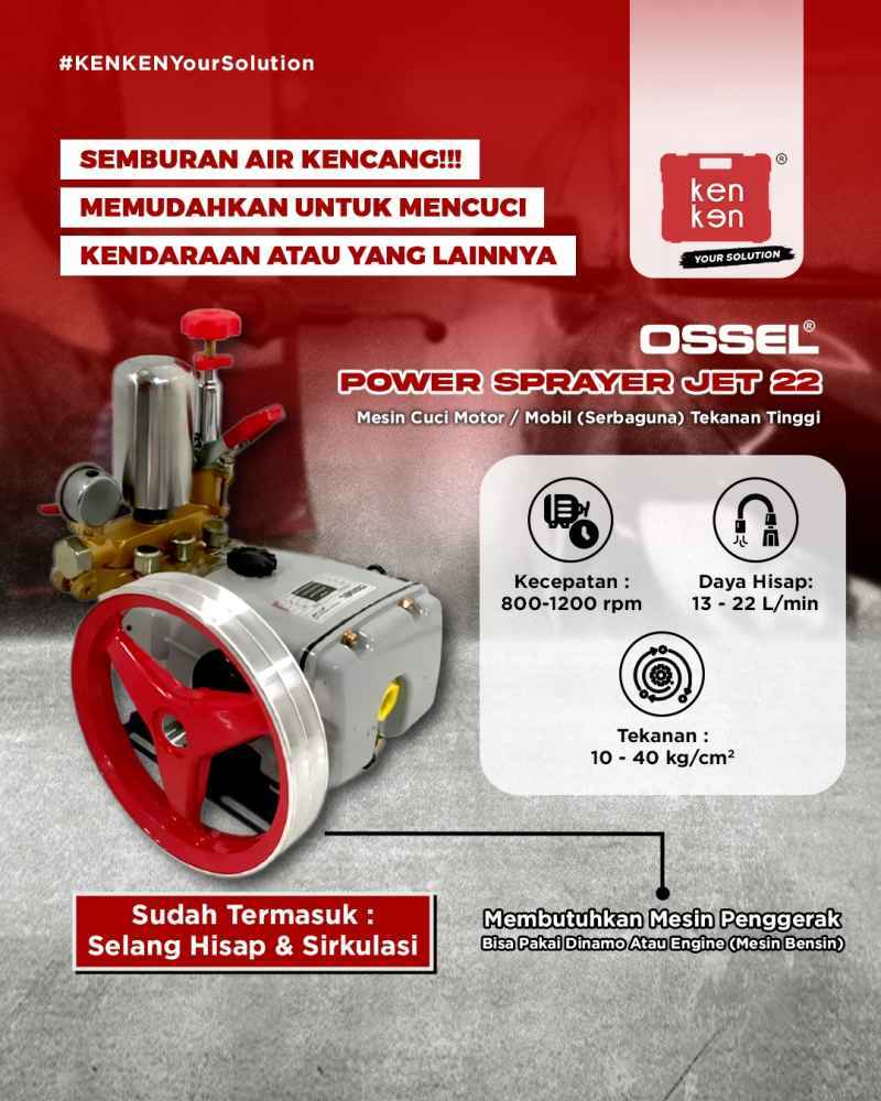 Promo Mesin Steam Mesin Semprot Cuci Motor Power Sprayer Jet 22 Ossel ...