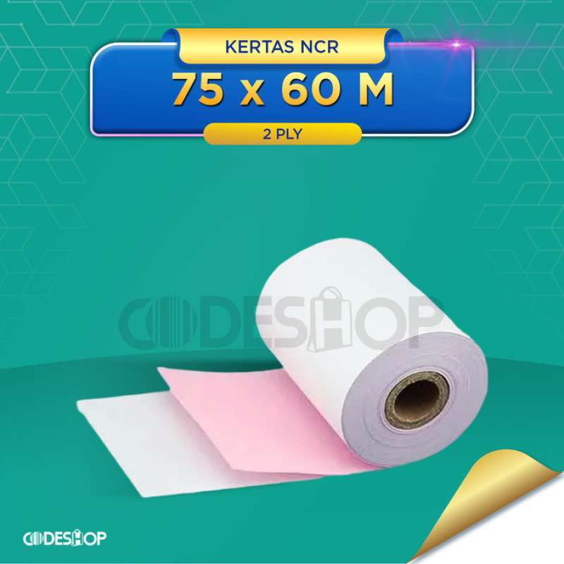 Jual Kertas Kasir 75x60 Mm Ncr 2 Lapis Printer Dot Matrix Epson Xprinter Di Seller Codeshop ...
