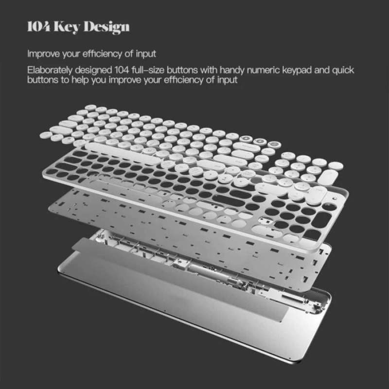 Jual Miiiw 104 Keys Keyboard Dual Mode Wireless Di Seller Eunoia Shop ...