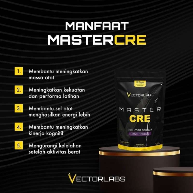 Jual Vectorlabs Master Cre Creatine 60 Serving 300 Gr Bpom, Halal di ...