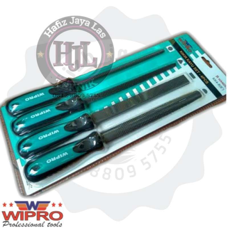 Promo Kikir Kayu WIPRO - Files Wood Set 4 Pcs 6 Inch Diskon 23% di ...