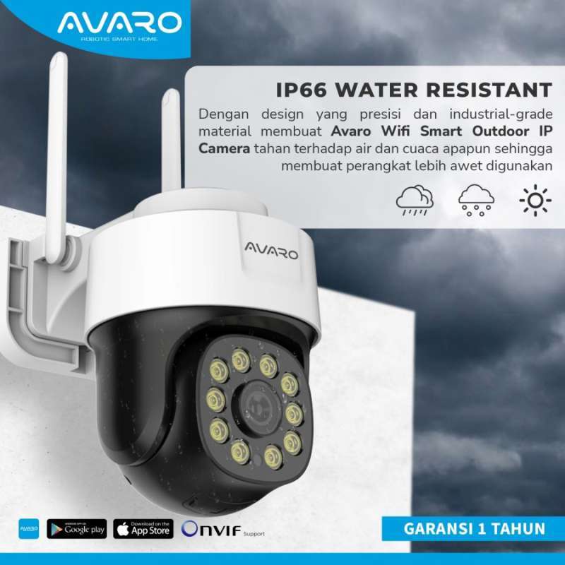 Jual Avaro Smart Wifi Ip Camera Cctv Outdoor Ct02 5mp Color Nightvision Di Seller Avaro Official ...