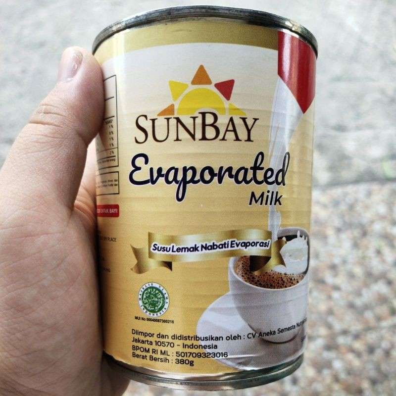 Jual Sunbay Evaporated Milk 380g / 380 gram Susu Lembak Nabati ...