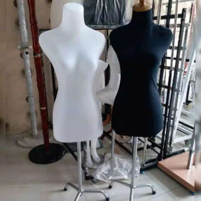 Jual patung manequin murah cewe pakaian+tiang kaki kayu plitur di ...