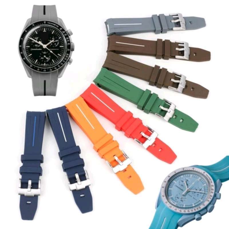 Jual Tali Jam Tangan 20MM 0720 Strap MoonSwatch Rubber Omega X Swatch ...