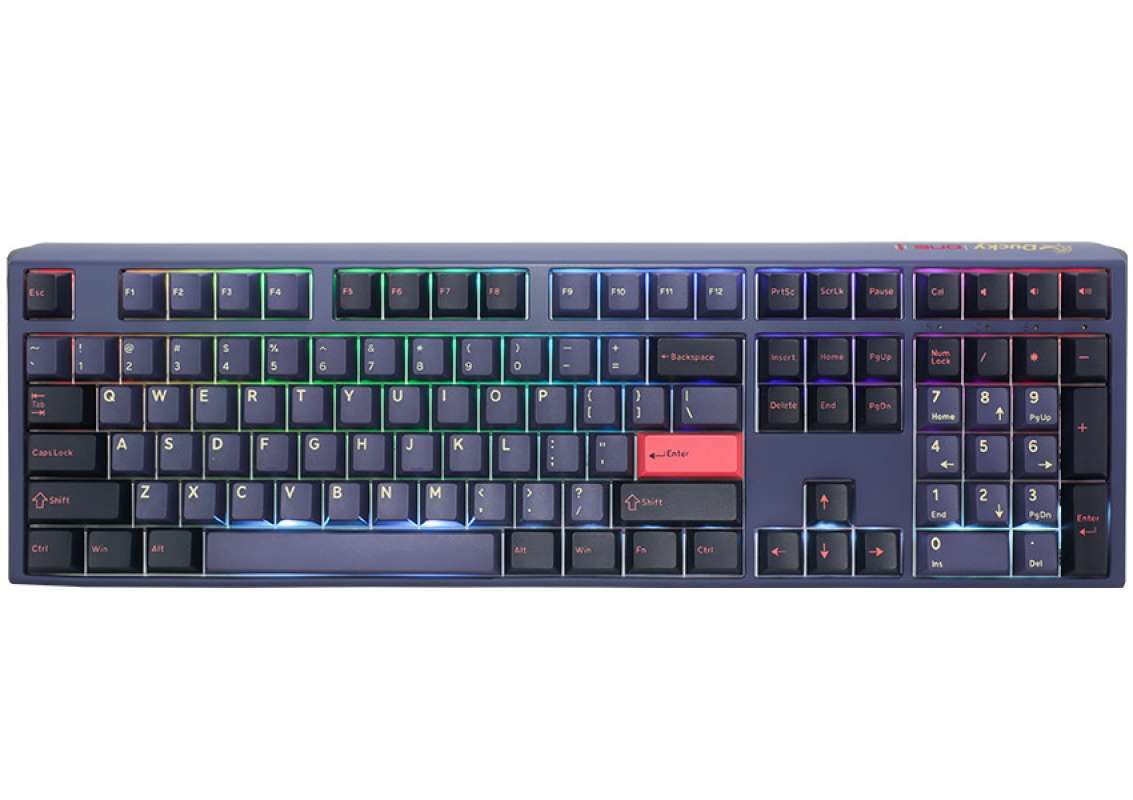 Promo DUCKY ONE 3 COSMIC BLUE DOUBLE SHOT PBT QUACK MECHANICAL KEYBOARD ...