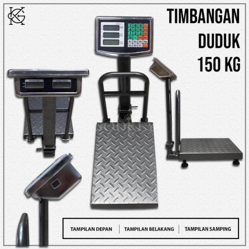Jual Double Display Tcs 150 Kg Timbangan Digital Duduk Lipat Lantai Barang Di Seller Sejahtera ...