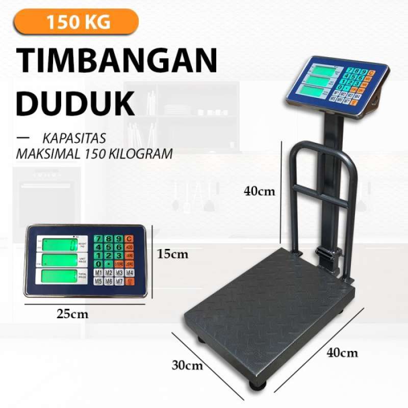 Jual Double Display Tcs 150 Kg Timbangan Digital Duduk Lipat Lantai Barang Di Seller Sejahtera ...