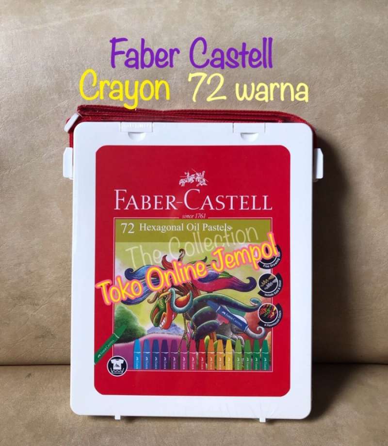 Jual ATK695FC 72 warna crayon Faber Castell Hexagonal Oil Pastel color ...