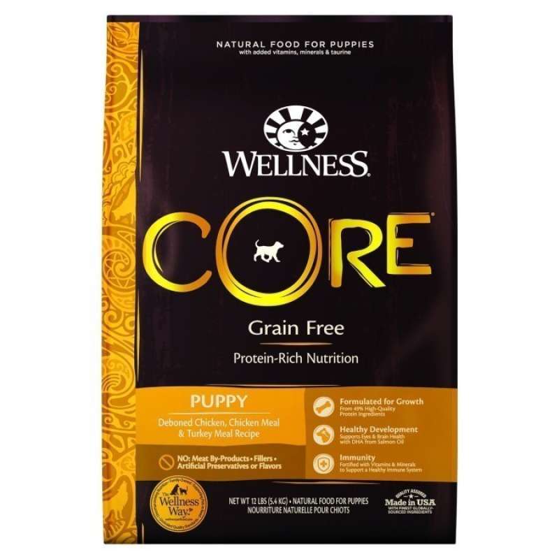 Jual Wellness CORE Puppy Deboned Chicken & Turkey Dry Dog Food 12lbs di ...