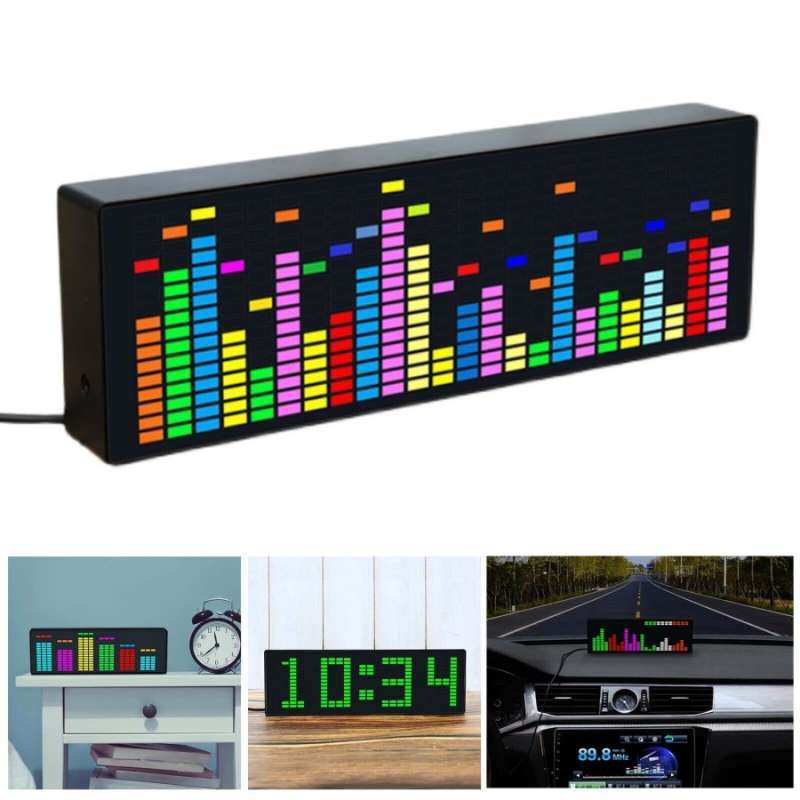 Jual Spectrum Jam Meja Rgb Sound Control Led Lampu Rgb Clock Music ...
