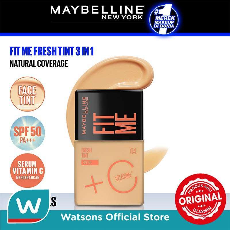 Promo Maybelline Fit Me Fresh Tint Spf 50 Shade 04 Diskon 10% Di Seller ...