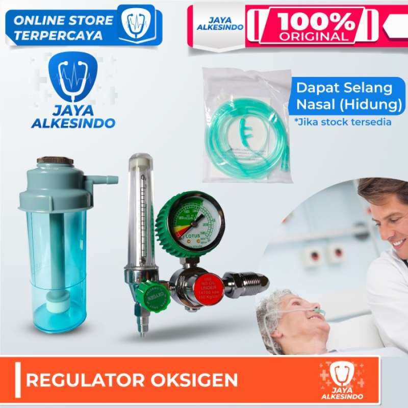Promo Regulator Oksigen Regulator Oxygen Alat Pernafasan Tabung Oxygen Diskon 23% di Seller Onic ...