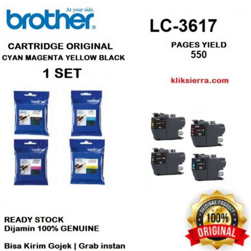 Promo Paket Tinta Lc 3617 Black & Color Original 100% Diskon 23% Di ...