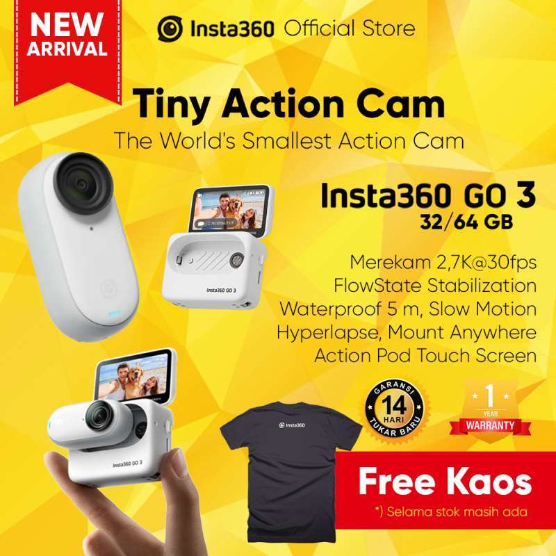 Jual Insta360 GO 3 Tiny Action Camera With Action Pod di Seller Insta ...