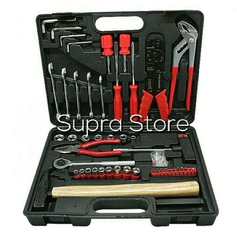 Promo Kenmaster Tool kit 100pcs / Toolkit Set Kunci Perkakas Plus Koper ...