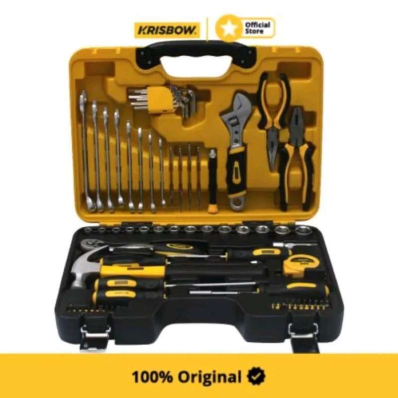 Promo toolkit 78 box set tool kit ORIGINAL Krisbow Kotak Perkakas Mekanik Diskon 14% di Seller ...