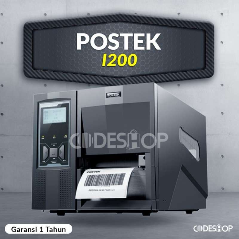 Jual Printer Barcode POSTEK I200 Cetak Label Harga 203 DPI Industrial ...