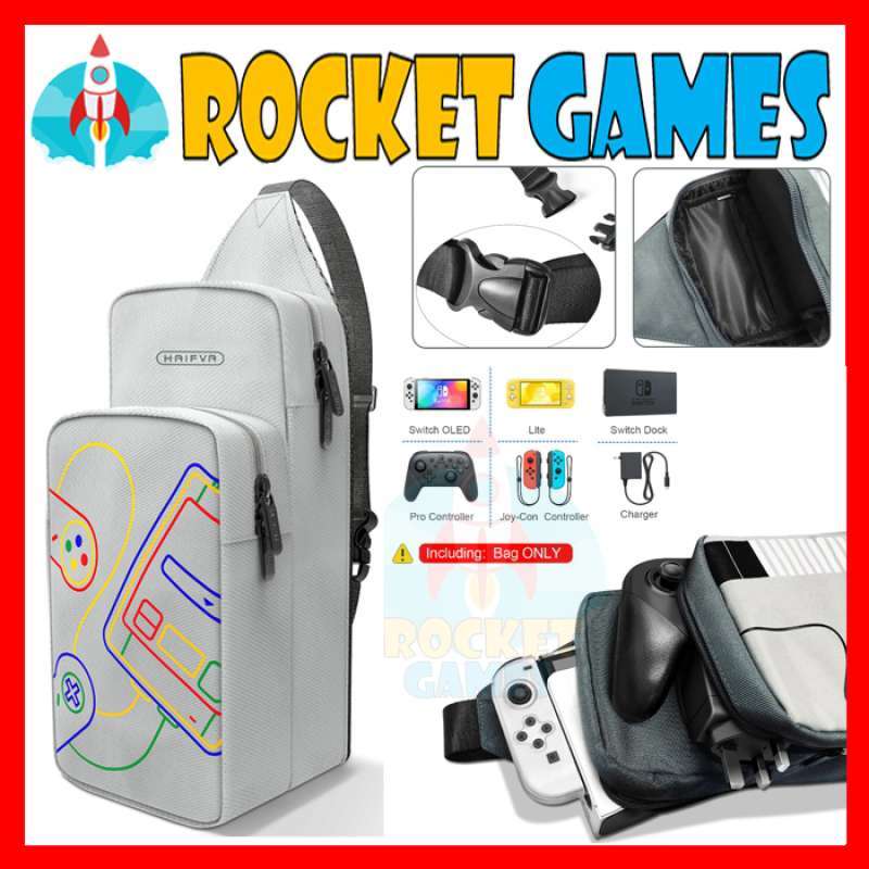 Promo Haifva Sling Bag for Nintendo Switch Oled Lite / Travel Bag Tas ...