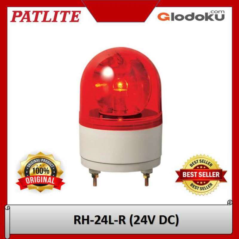 Promo Patlite Lamp Rotating Rh-24L-R (24V Dc) No Buzzer, Red Diskon 23% di Seller Raharja ID ...