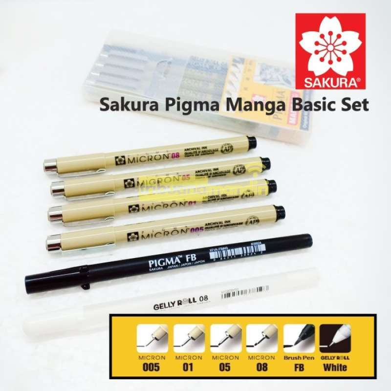 Jual Sakura Pigma Manga Basic Set 6 Micron - Drawing Pen di Seller AGEYO - Cengkareng Timur ...