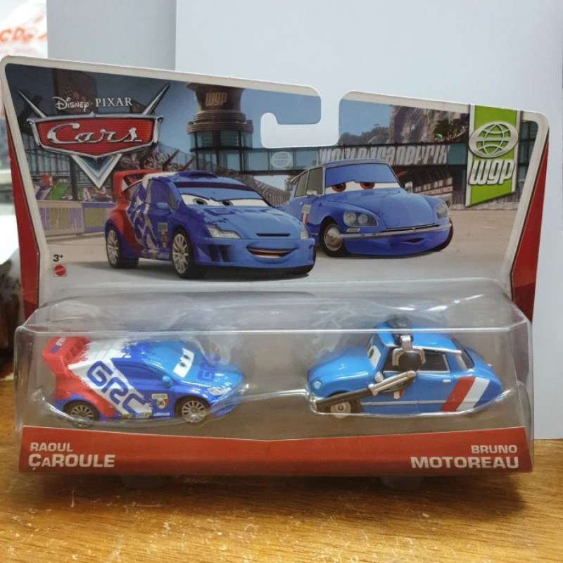 Promo Mattel Disney Cars Raoul Caroule & Bruno Motoreau Diskon 23% di ...