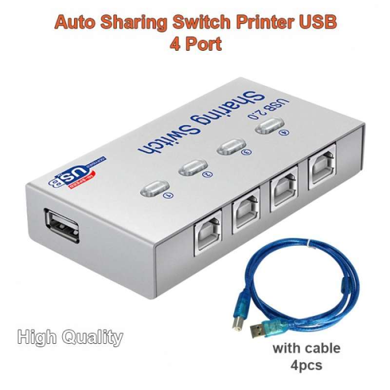 Promo Auto Sharing Switch Printer Usb 4 Port Diskon 33% Di Seller Komputermu Store - Tugu ...