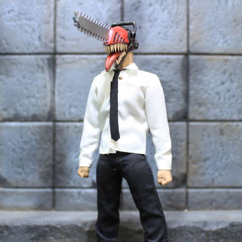 Promo 1/12 Custom Chainsaw Man Denji 2 Shf Mezco Mafex Hs Head Sculpt ...