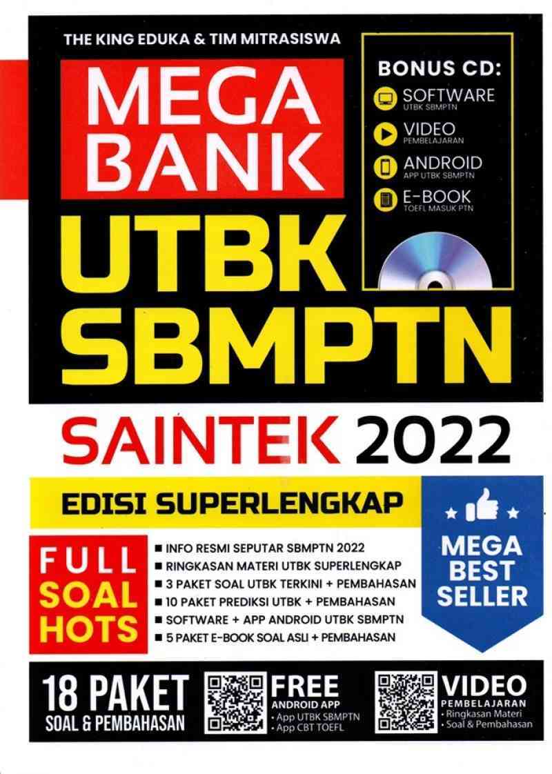 Promo Buku Mega Bank Utbk Sbmptn Saintek 2022 Edisi Superlengkap Diskon 23% Di Seller Emerald ...