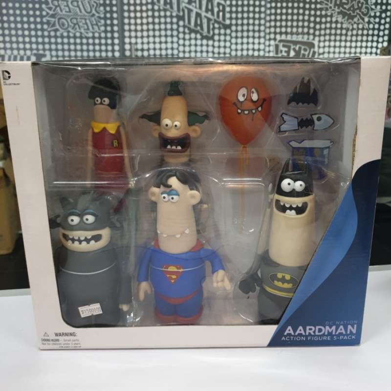 Promo DC Nation Aardman 5 pack Batman Robin Joker Superman Catwoman ...