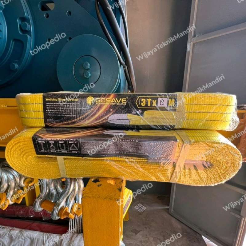 Promo Gosave Webbing Sling Caps 3 Ton X 8 Meter / Tali Angkat Barang ...
