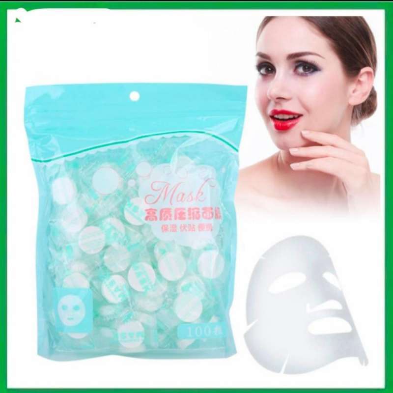 Jual Diy Compressed Mask Kertas Kompres Wajah Mask Sheet Paper Tisu ...