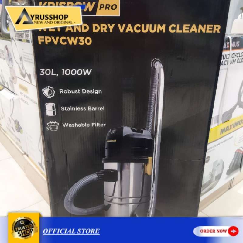 Promo Krisbow Pro Penghisap Debu Basah Kering 30l Wet & Dry Vacuum Cleaner Diskon 23% Di Seller ...
